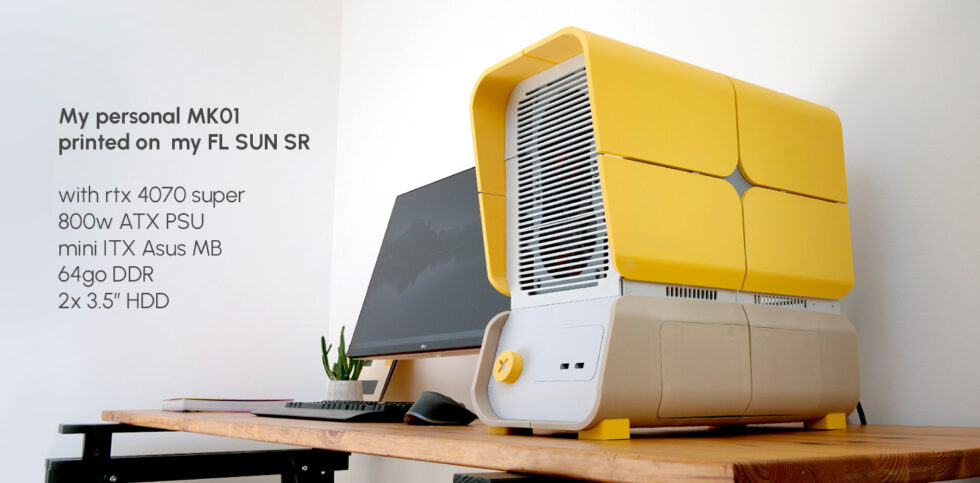 MK01 | mAtx mini Itx 3d print pc case model | Makeyo